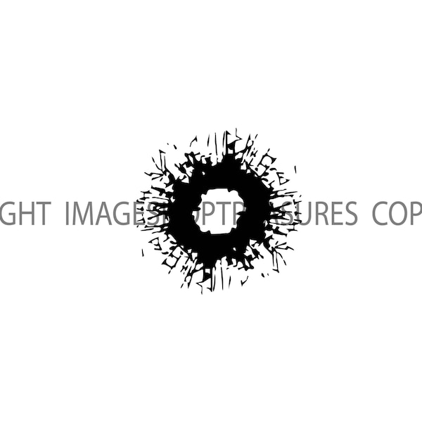 Bullet Hole Decal - Etsy UK