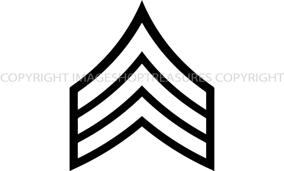 SGT Sarge SERGEANT Army Navy Marine Air Force Military Rank Patch ...