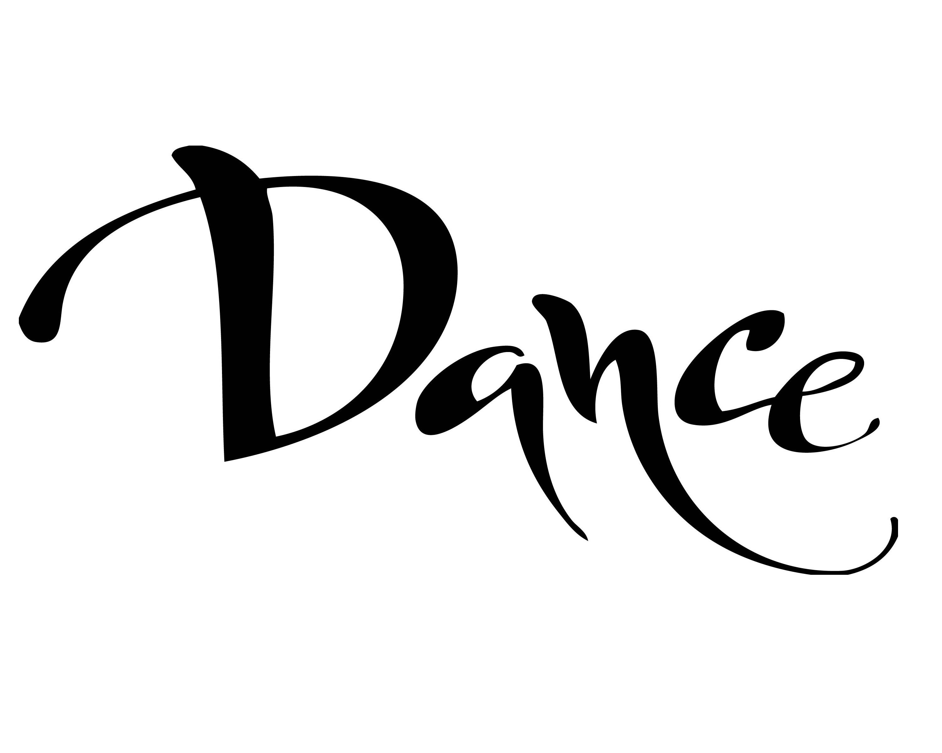 Dance Lettering Sport Club Cheer Text Design Logo Icon School | Etsy