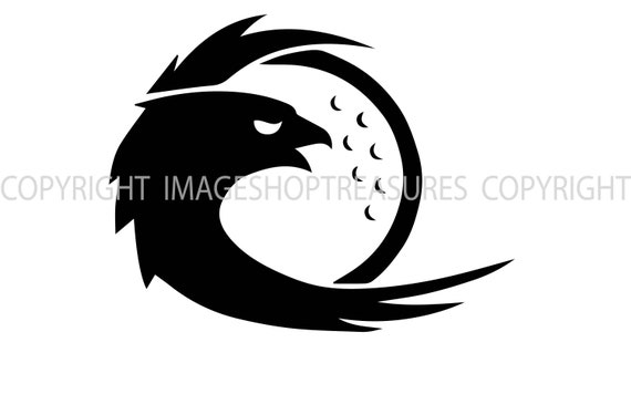 Golf Ball Hawk Stroke Club Logo Hole Golfer Golfing Sports | Etsy