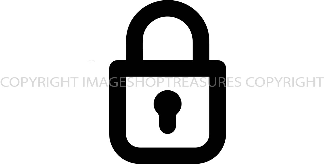 Lock Protection Lock Safety Security Padlock Symbol Safe - Etsy