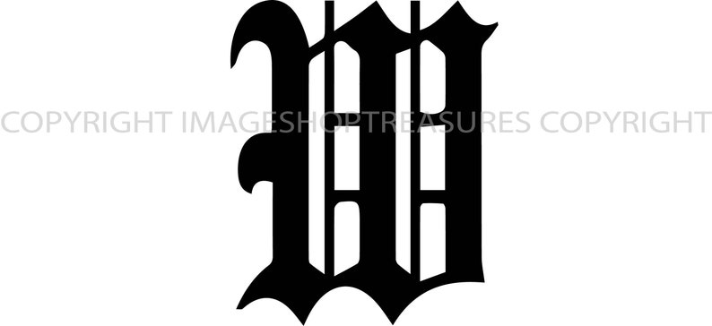 Old English Letter W Anglian OE Tattoo Latin Irish Celtic - Etsy