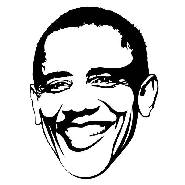 Barack Obama Vector - Etsy UK