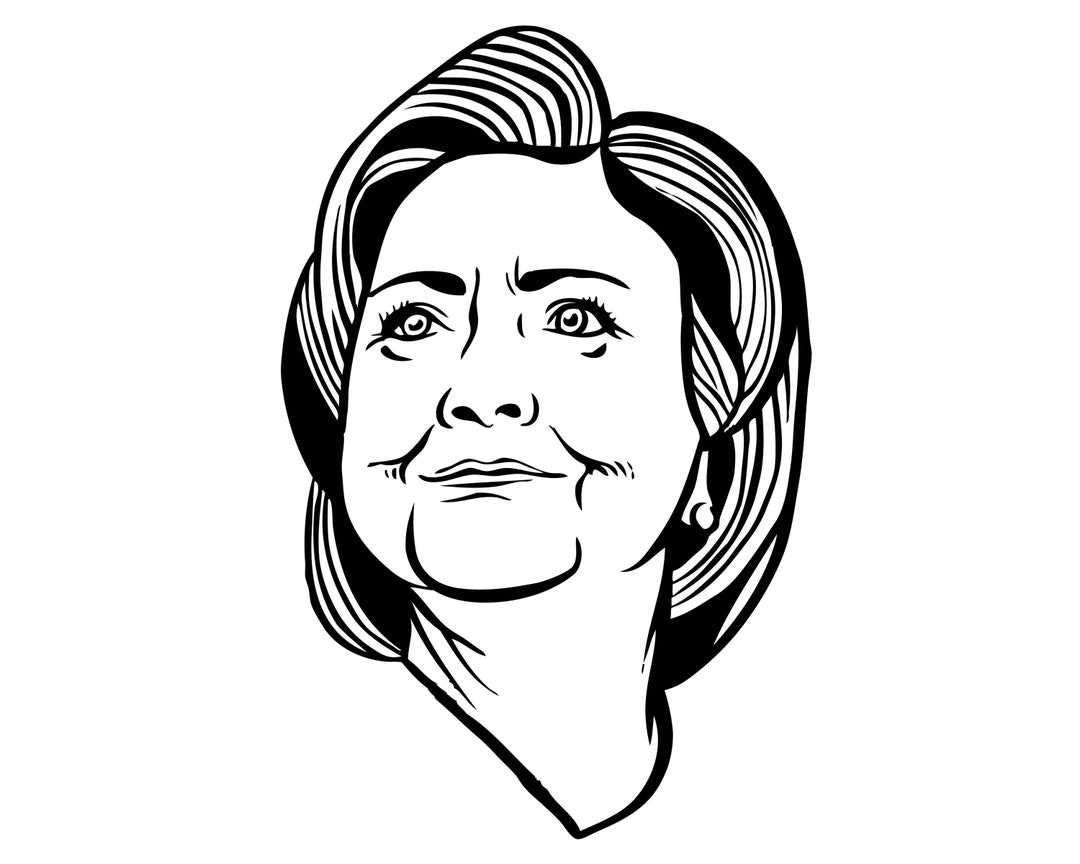 Hillary Rodham Clinton Crooked Bill Commander General Political SVG PNG ...
