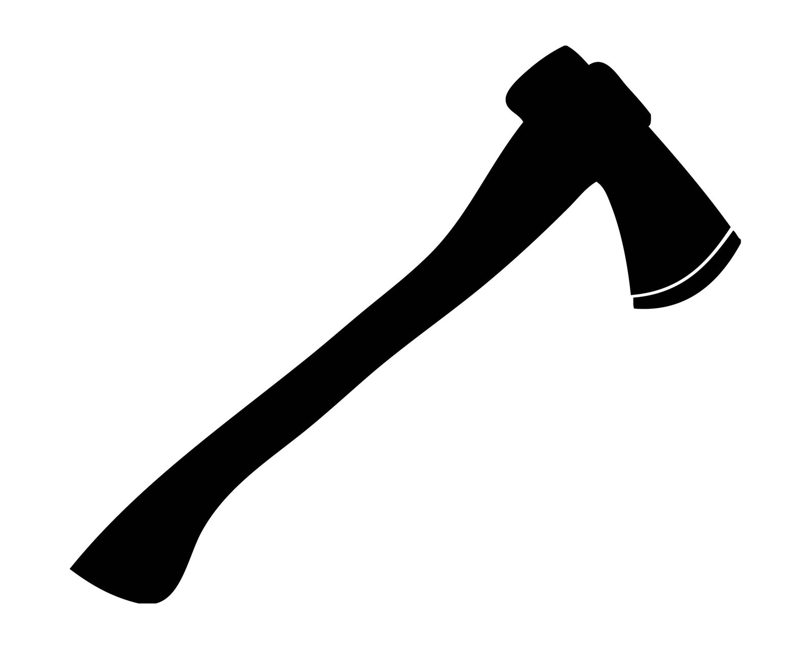 Silhouette AXE Hatchet Poleax Medieval VECTOR Firefighter Tool Jpeg Svg ...