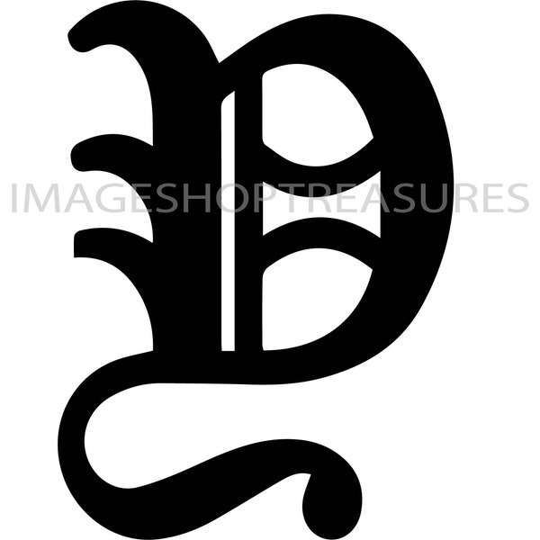 Old English D Svg - Etsy