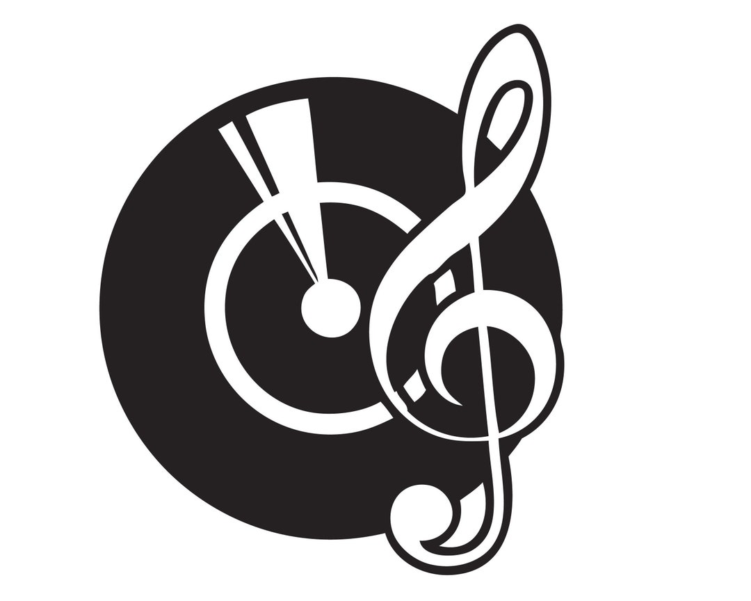 Music Clef Record Vinyl Retro Note Design Junkie Symphony Genre Song ...