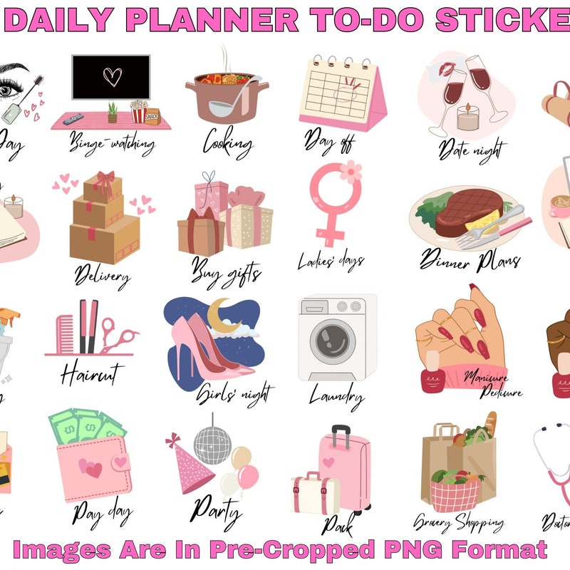 Planner Icon Clipart - Etsy