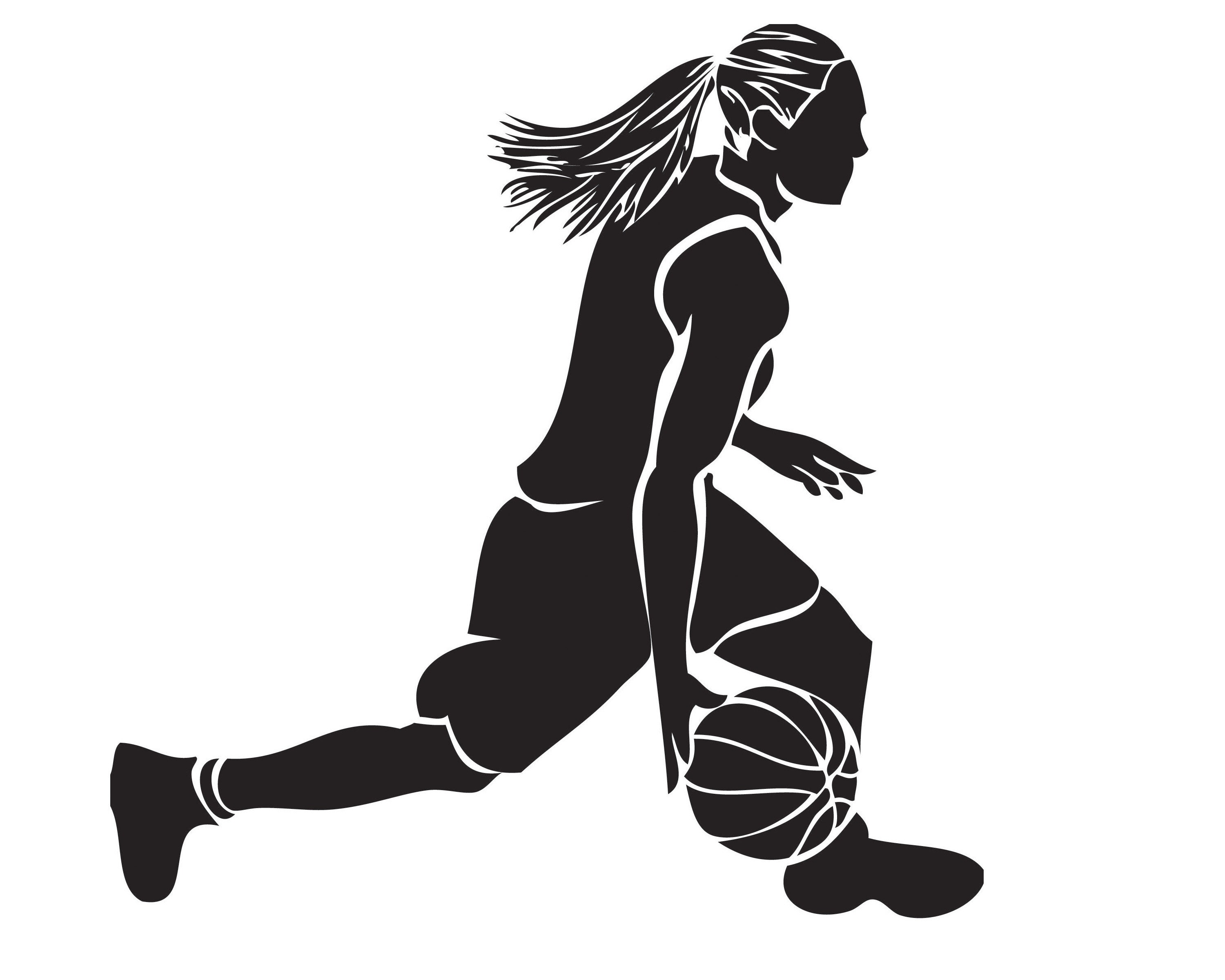 Basketball Player Woman Women WNBA Dribbling Vector Vasity - Etsy