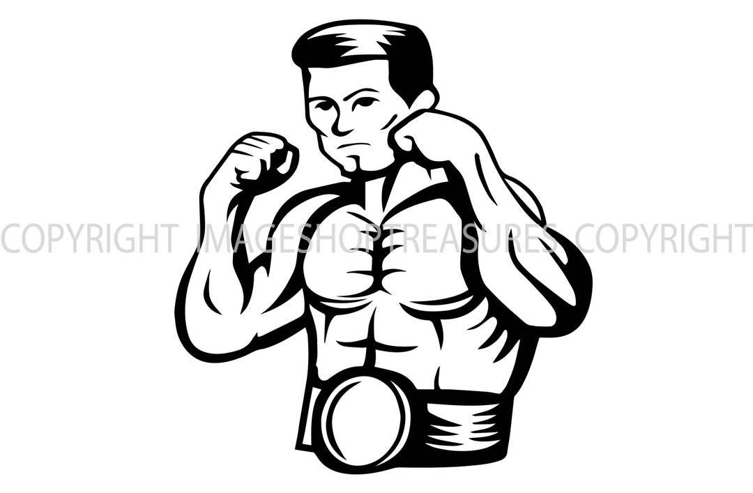 Boxing Logo Fight Fighting MMA Mixed Martial Arts Boxer Kickboxing ...