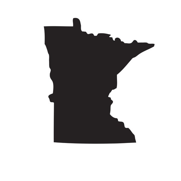 Minnesota Silhouette Map Svg - Etsy
