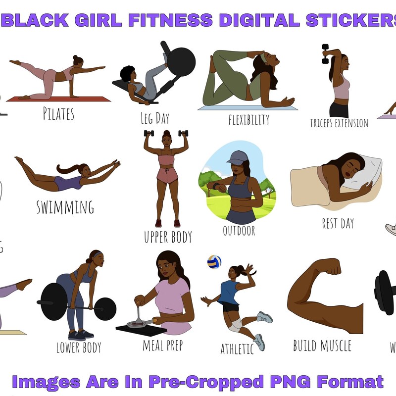 Girls Health Workout Plan - Etsy
