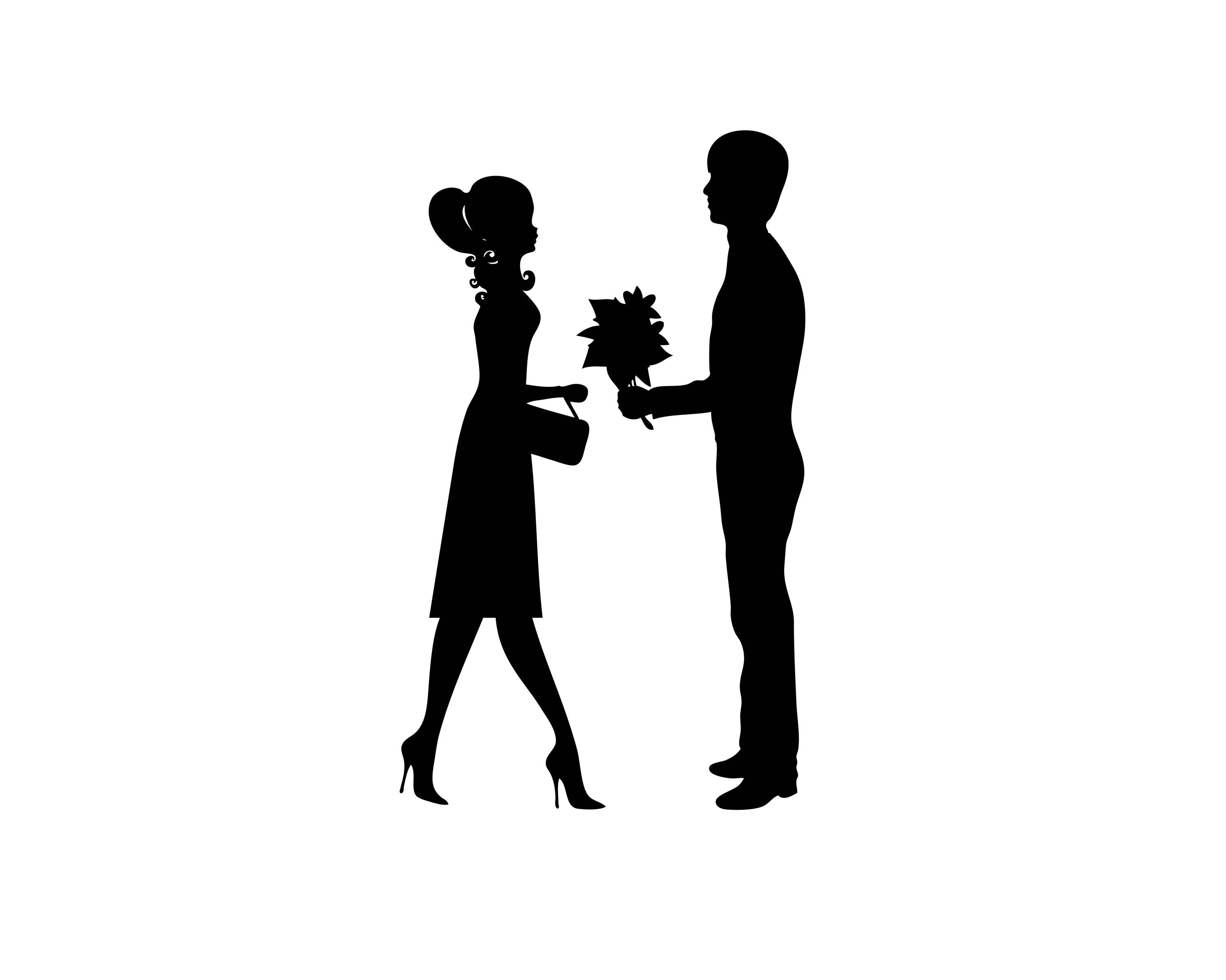 Romantic Couple Flowers Propose Engagement Courting Date Night | Etsy