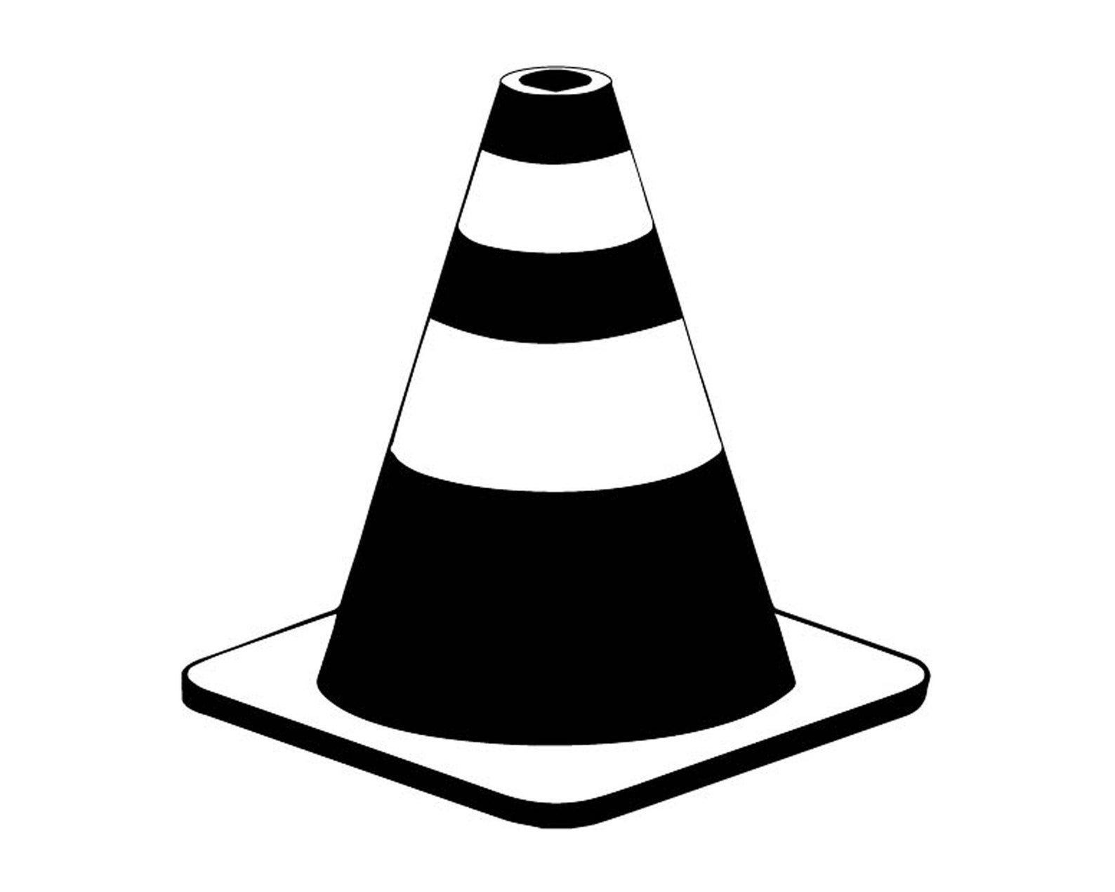Hazard Cone Safety Caution Road Traffic Sign Warning Street Danger ...