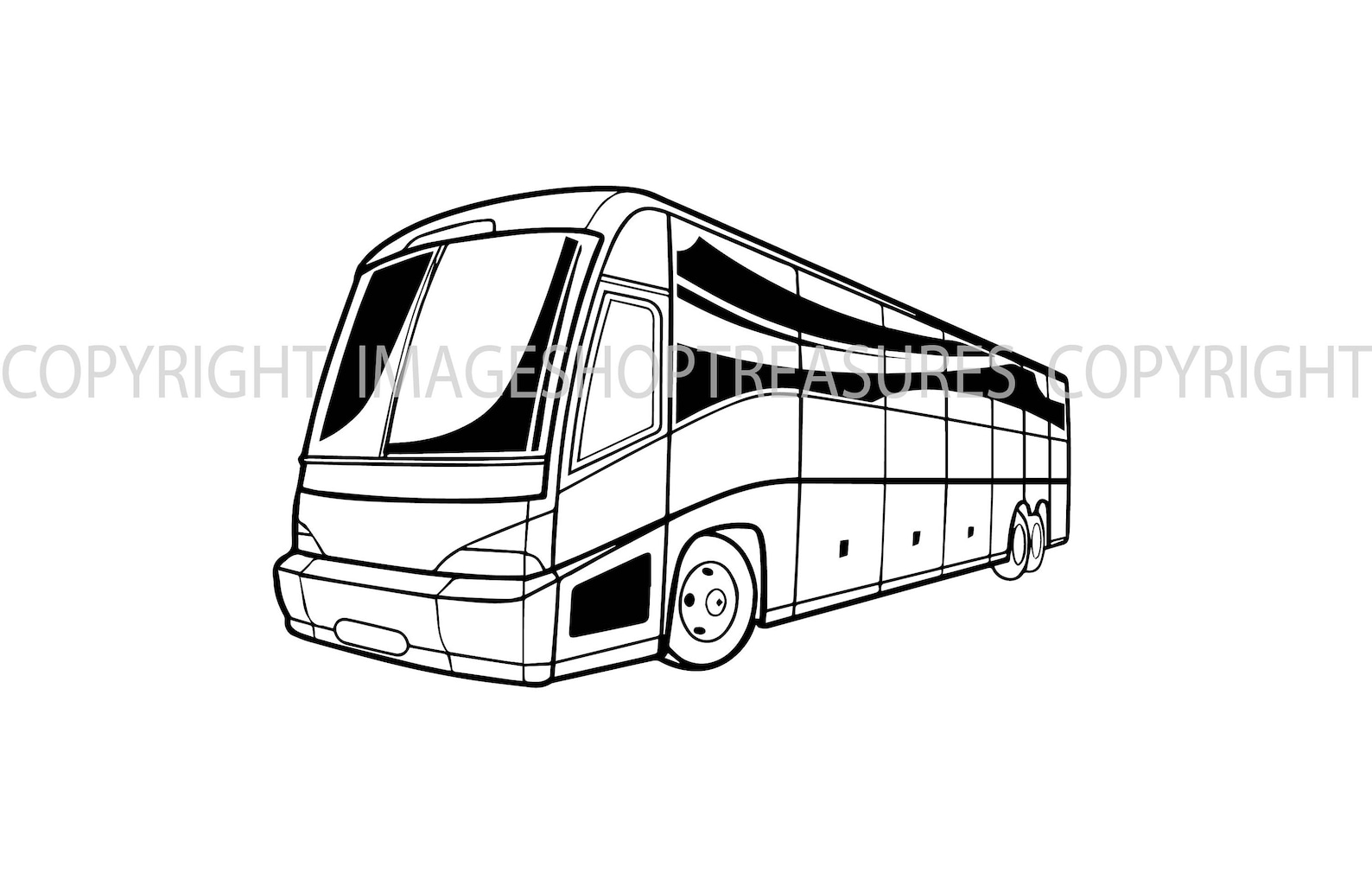 Charter Bus Public Passenger Travel Vehicle Road Urban Street - Etsy