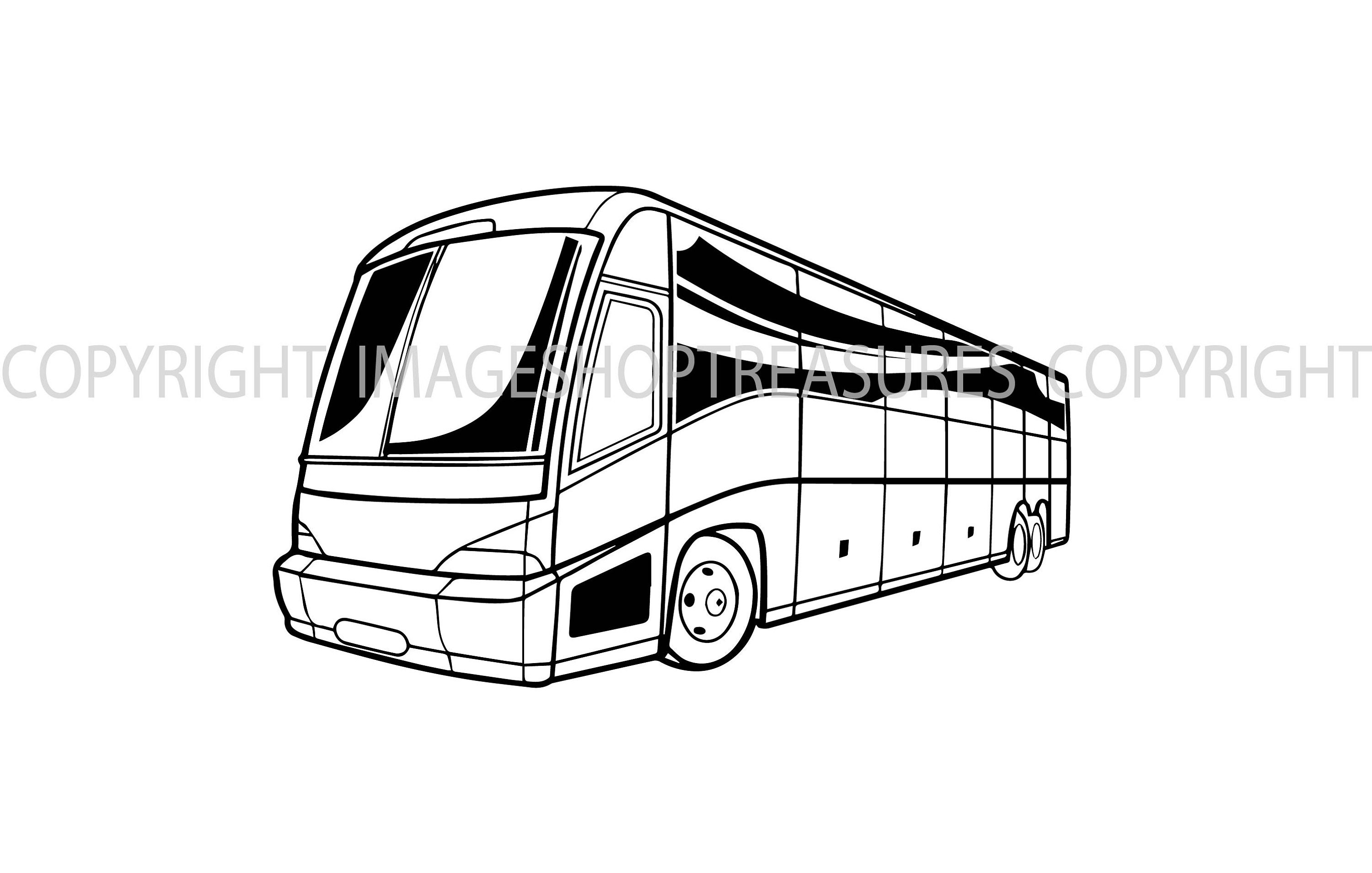 Charter Bus Clipart