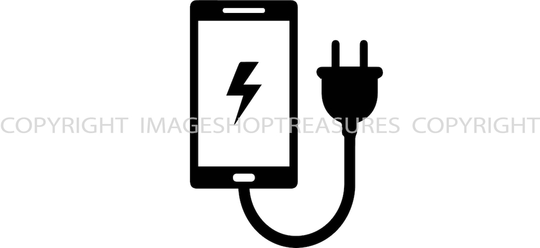 Cell Charger Logo Lightning iPhone Android Battery Vector Power Charge ...