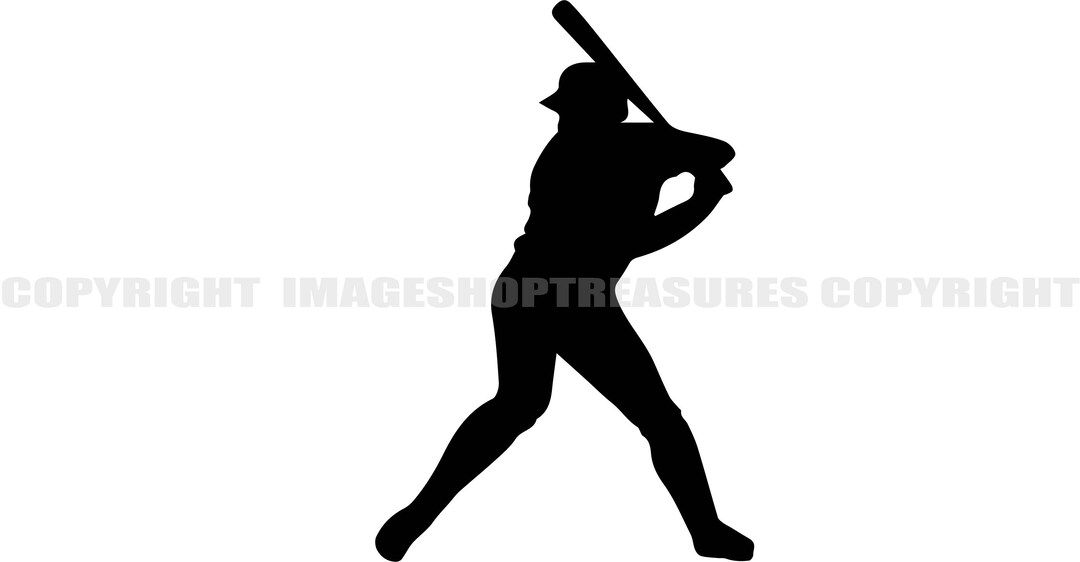 Baseball Softball BATTER Swing Hit Hitter Stance Ball Sports League ...