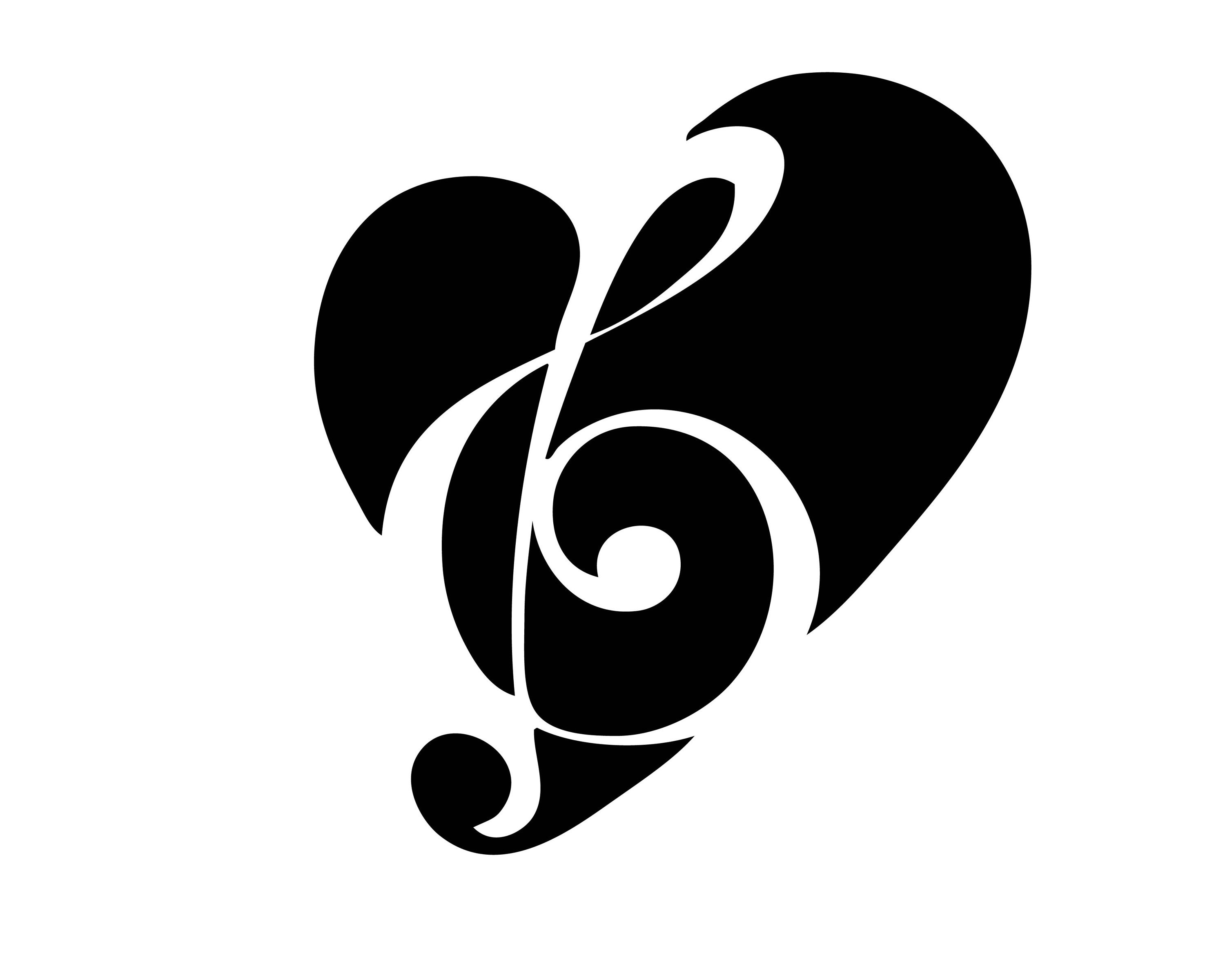 Music Clef Heart Love Note Design Junkie Loving Symphony Genre | Etsy