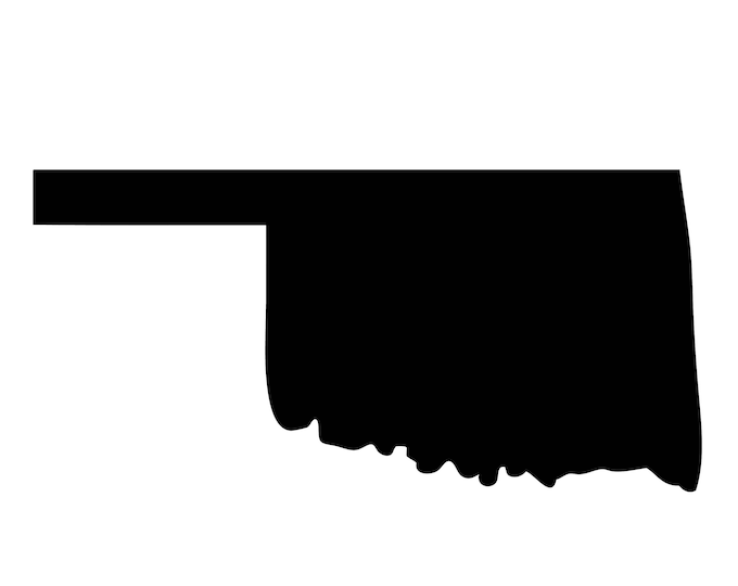 Oklahoma OK State Silhouette Shape Map U.s.united America American ... Oklahoma OK State Silhouette Shape Map U.s.united America American ...