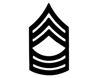 Master sergeant svg - Etsy Nederland
