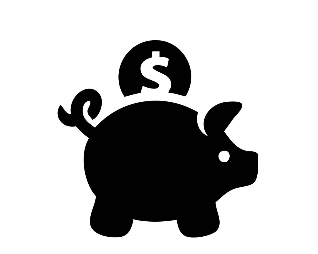 Piggy Bank Pig Nursery Money Children Symbol Cartoon Child Business ...