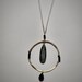 Rudilated Quartz and Black Splinel Necklace - Etsy