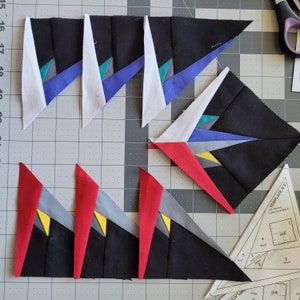 Compass Rose Quilt Block, Christmas Star, Instant Download, 12 8 & 6 ...