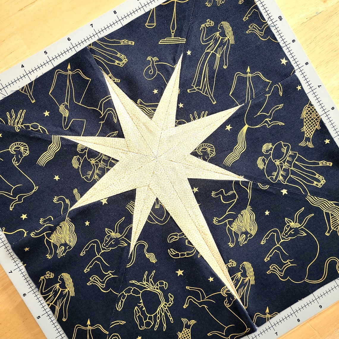 North Star Quilt Block Christmas Star Bright Star Instant - Etsy