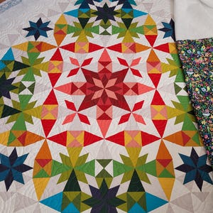 Handmade Quilt Alaska Rainbow Quilt Edyta Sitar Century Solid Andover ...