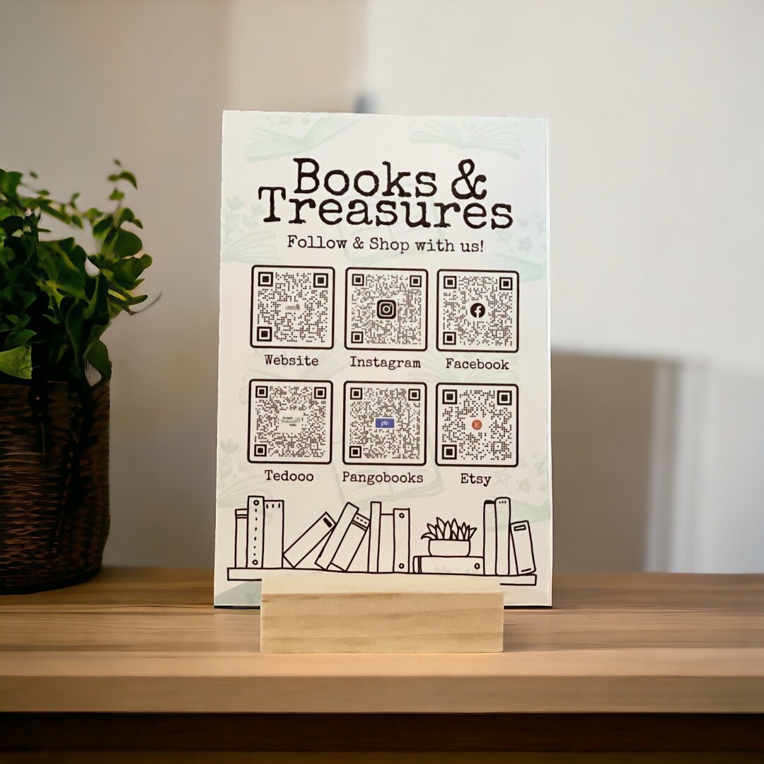 QR Code Craft Show Sign 4”x6” for Your Fair or Market Booth Business ...