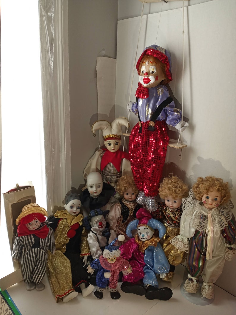Jester, Clown Dolls, Clown Figurines - Etsy
