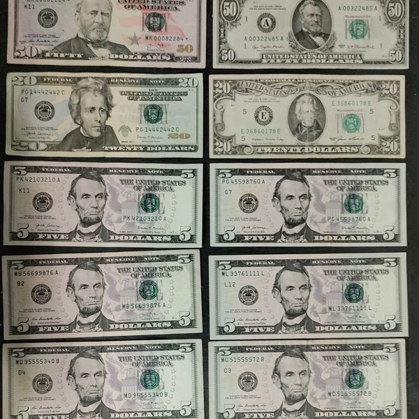 Us Paper Currency - Etsy