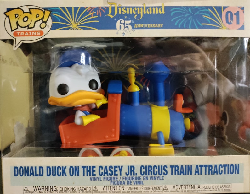 Funko Pop Donald Duck on the Casey Jr Circus Train Attraction, Mickey ...