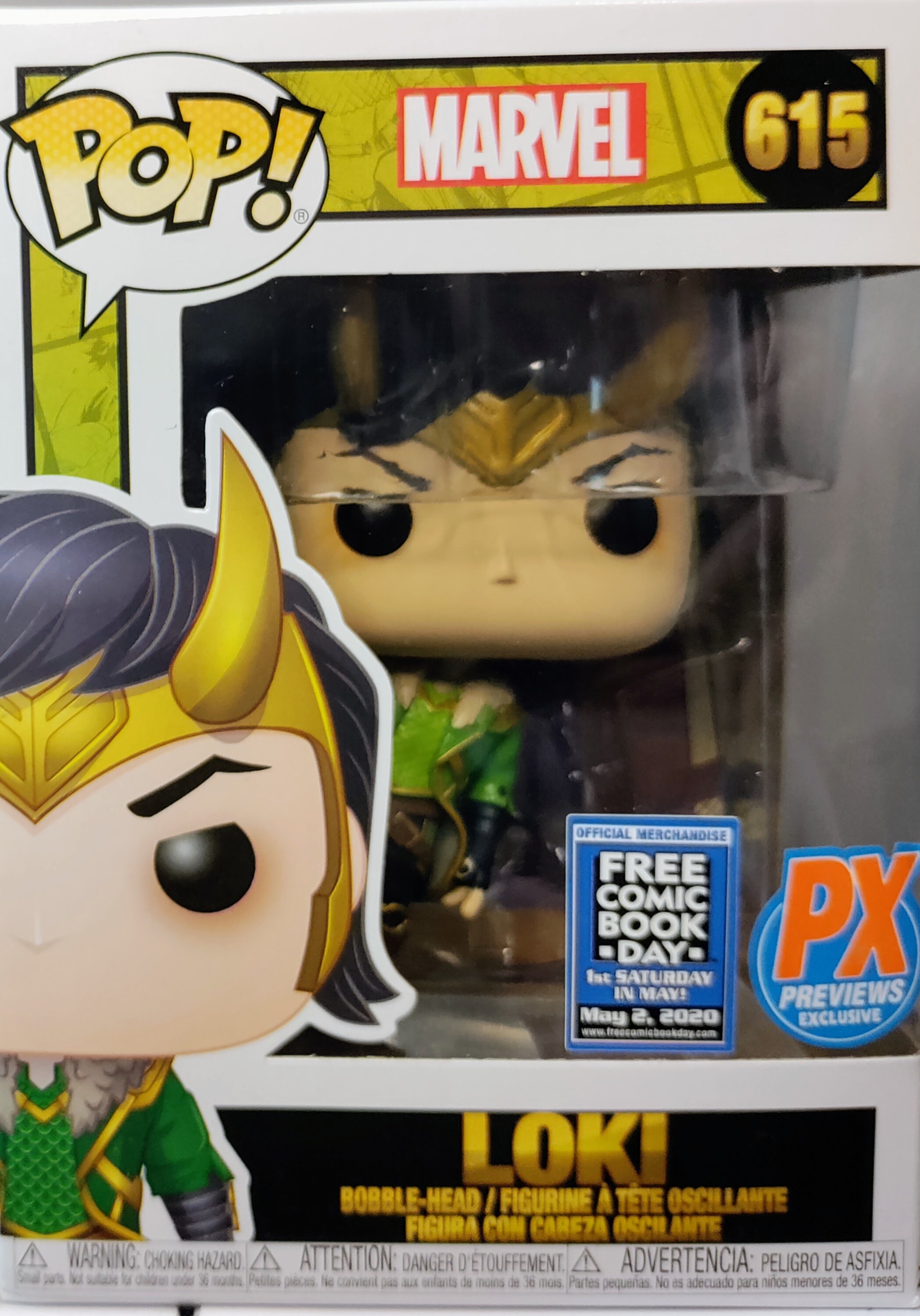 Funko Pop 1029 Lady Loki Pop in a Box, 615 Loki Free Comic Book Day PX ...