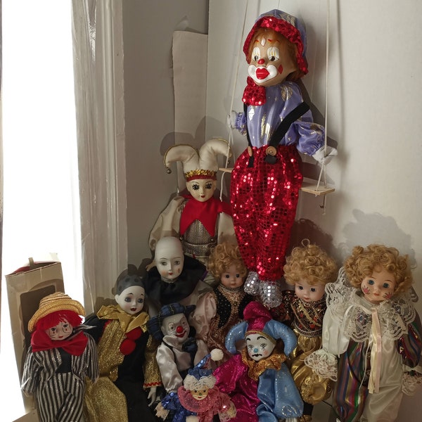 Porcelain Jester Doll - Etsy