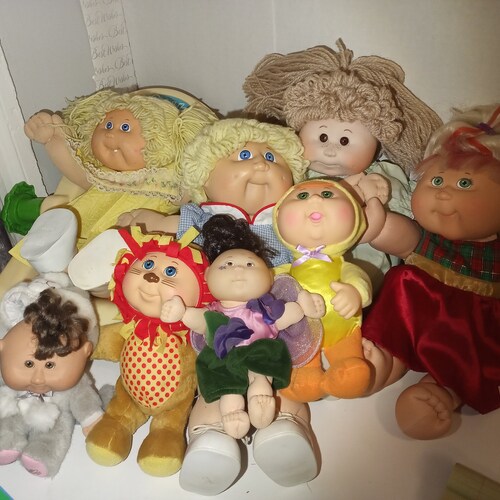 Cabbage Patch Kids Miniature Figurine Doll With Puppy 1984 - Etsy