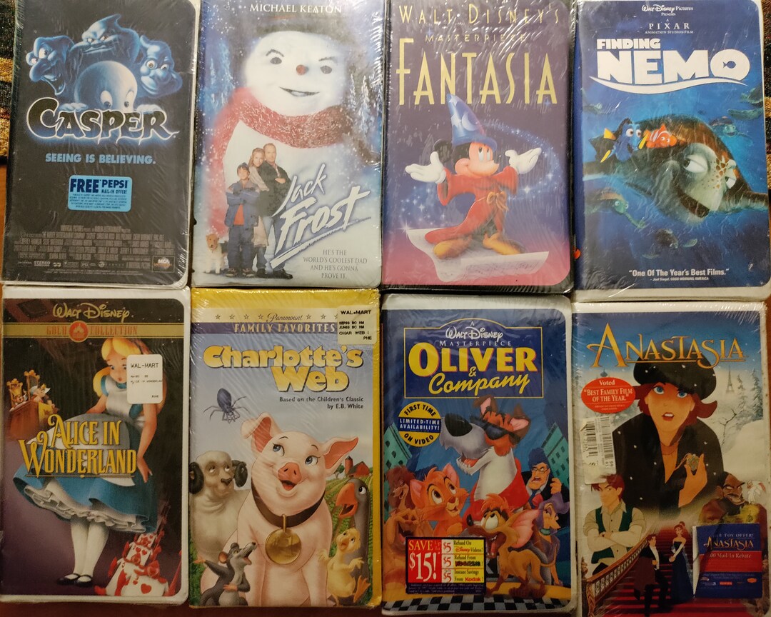 Sealed VHS Video Tapes Black Diamond Alice in Wonderland, ,casper ...
