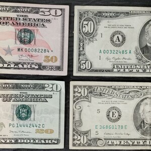 Fancy Serial Numbers US Currency 5's 20's & 50's - Etsy