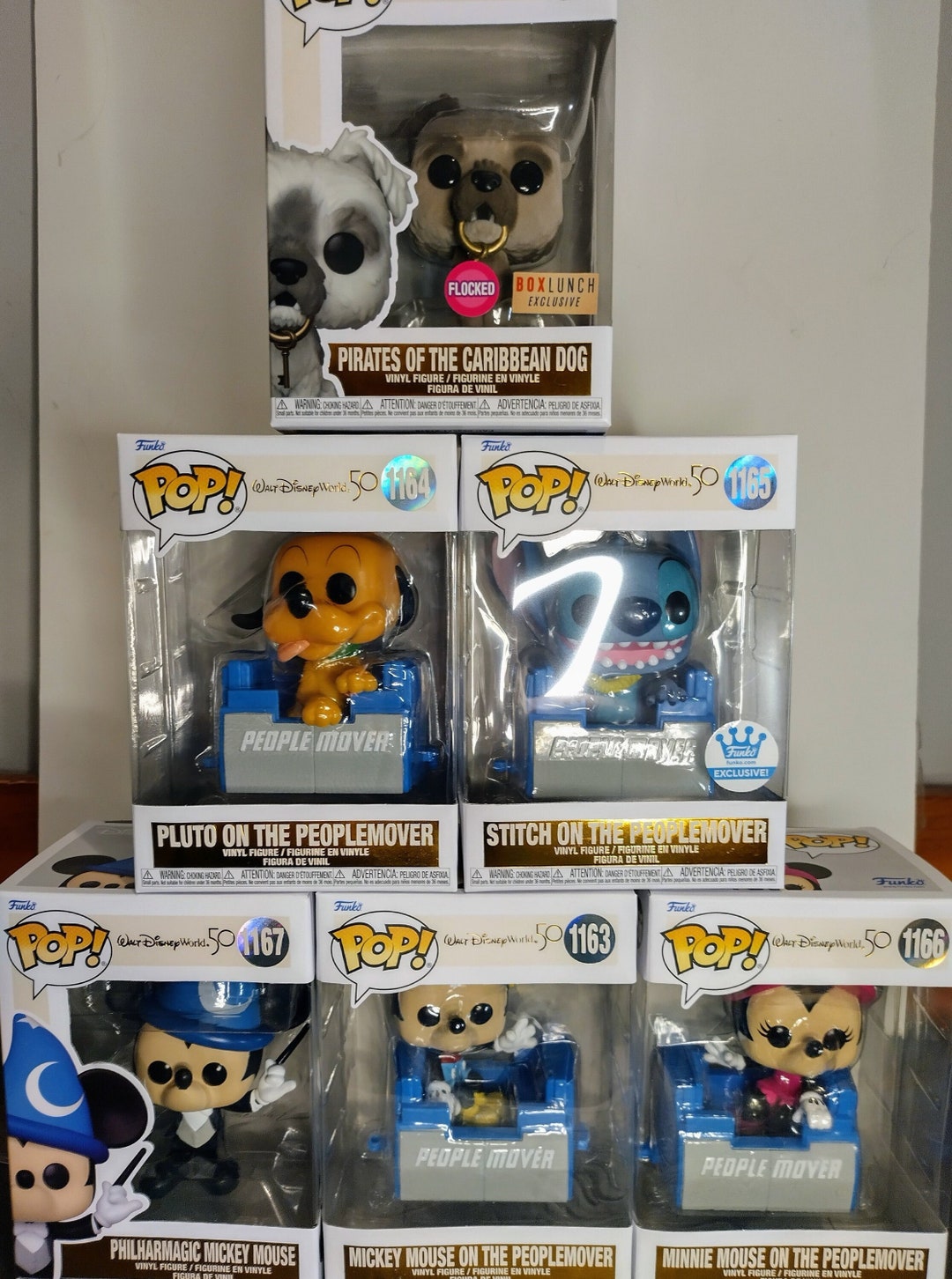 Funko Pop Peoplemover Stitch, Goofy, Mickey and Minnie - Etsy
