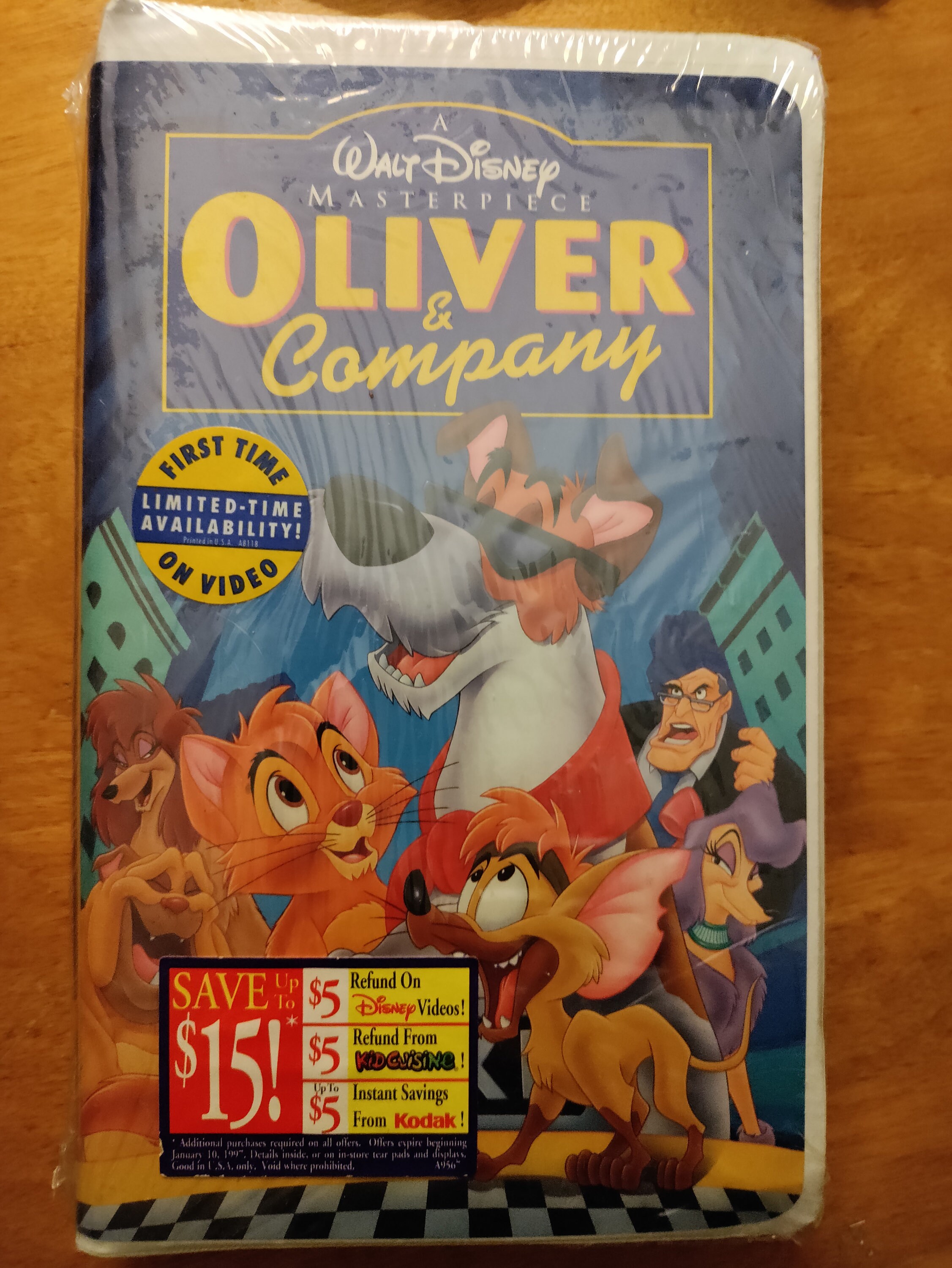 Sealed VHS Video Tapes Black Diamond Alice in Wonderland, ,casper, Oliver and Company ...