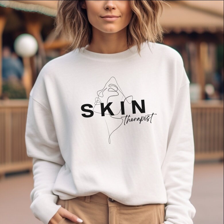 Esthetician Sweatshirt, Skin Therapist Sweater, Esthetician Gifts ...