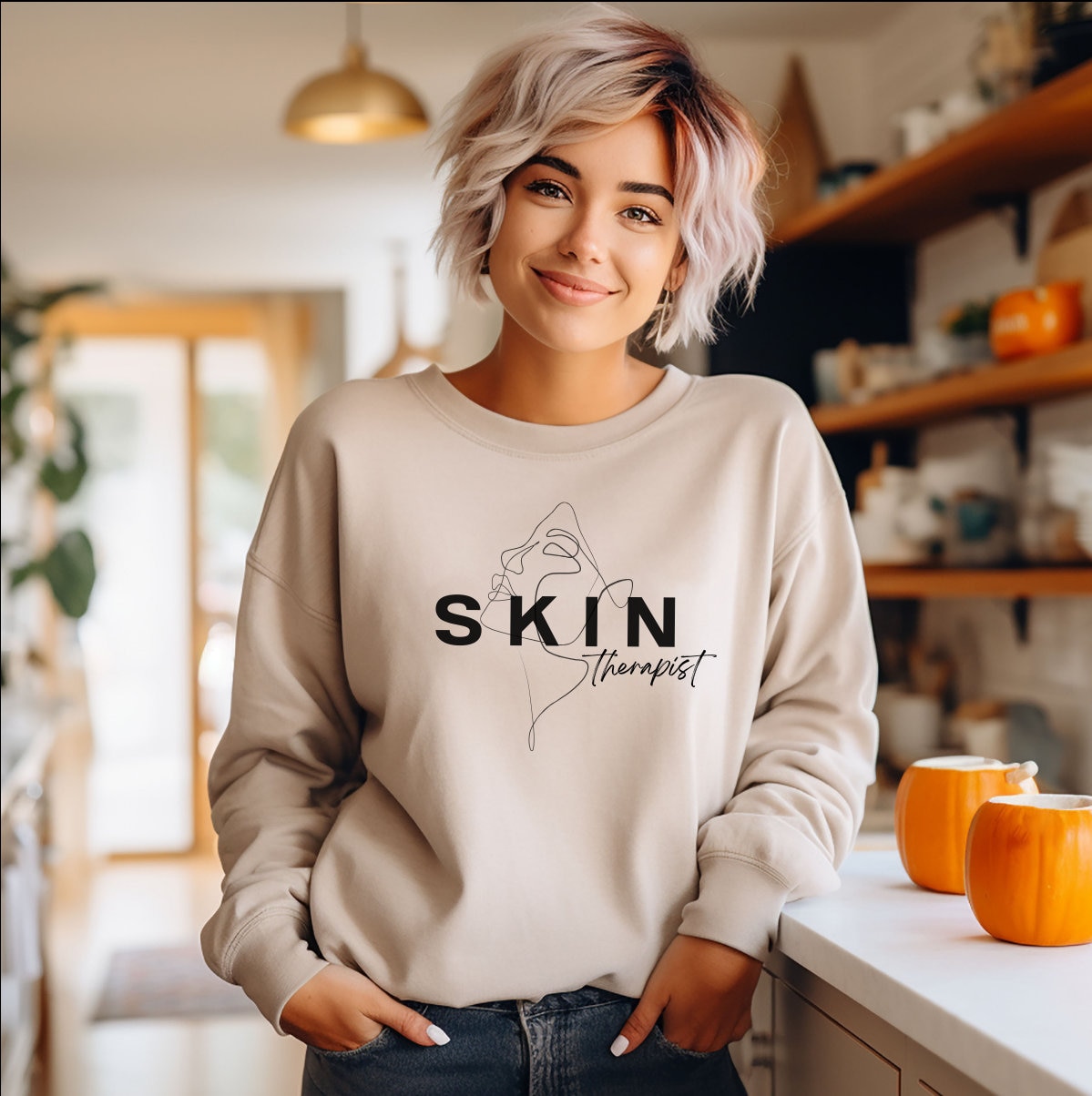 Esthetician Sweatshirt, Skin Therapist Sweater, Esthetician Gifts ...