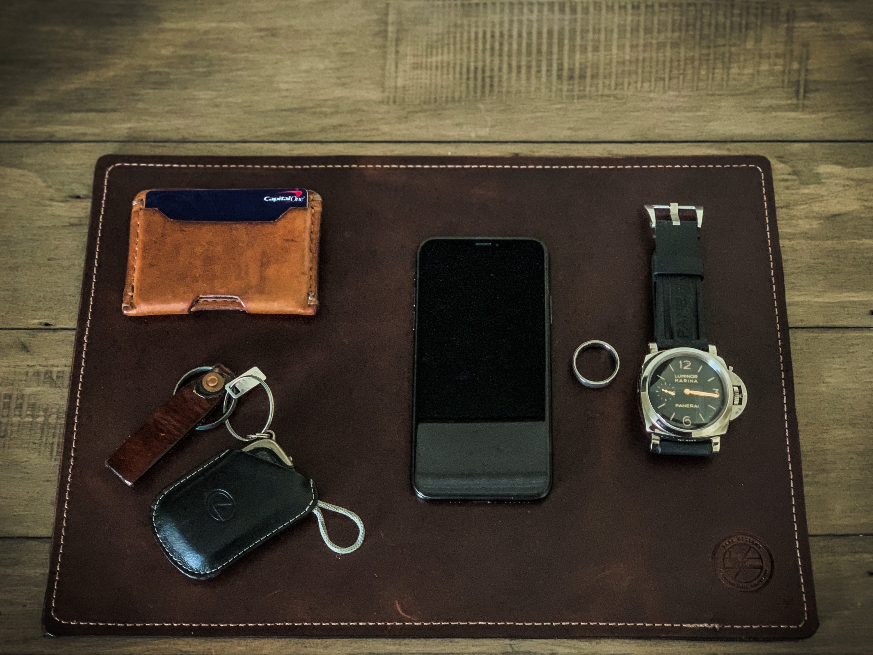 Leather Valet Mat, Leather Placemat, Leather Deskmat, Watch Mat ...