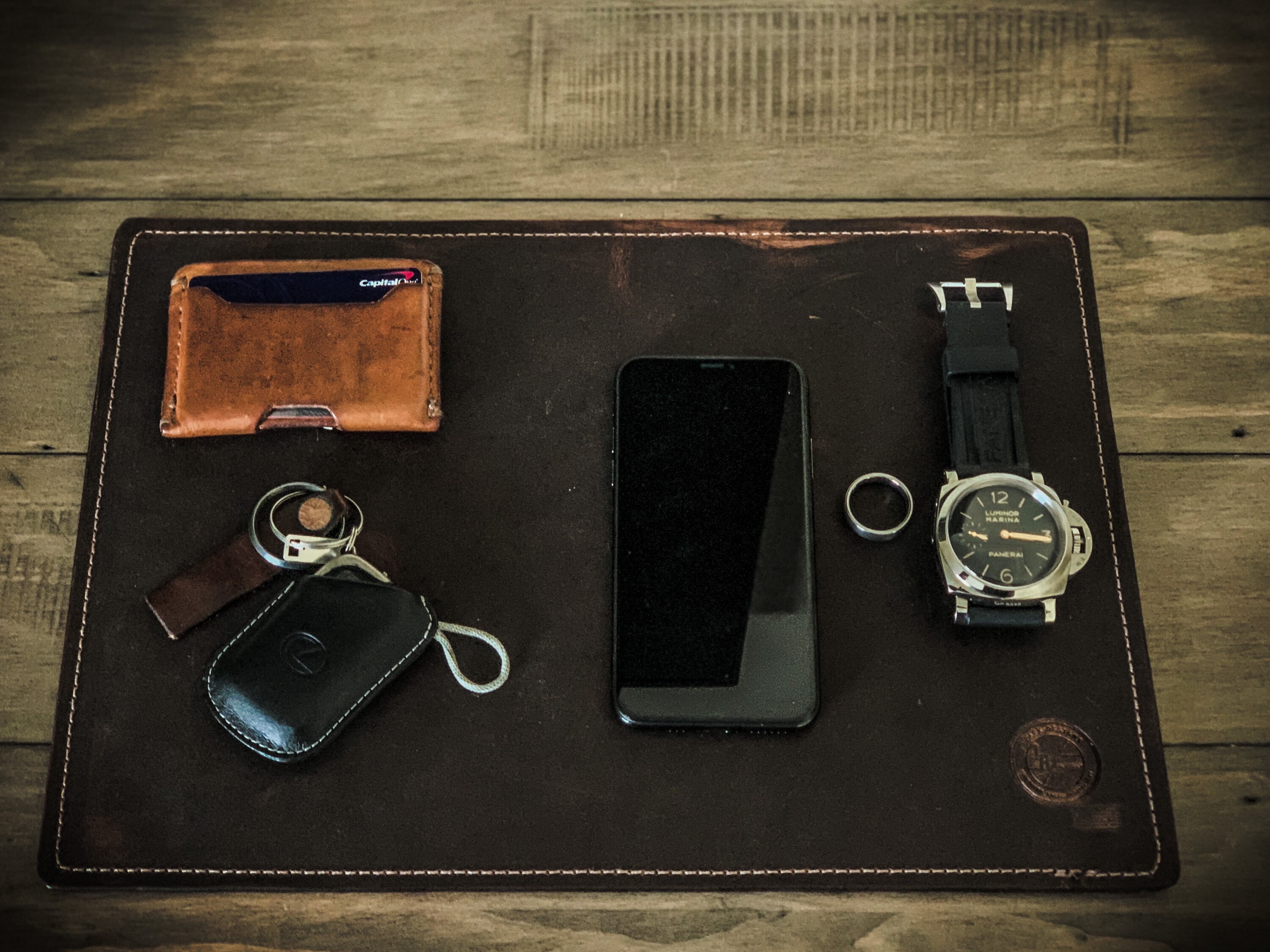 Leather Valet Mat, Leather Placemat, Leather Deskmat, Watch Mat ...