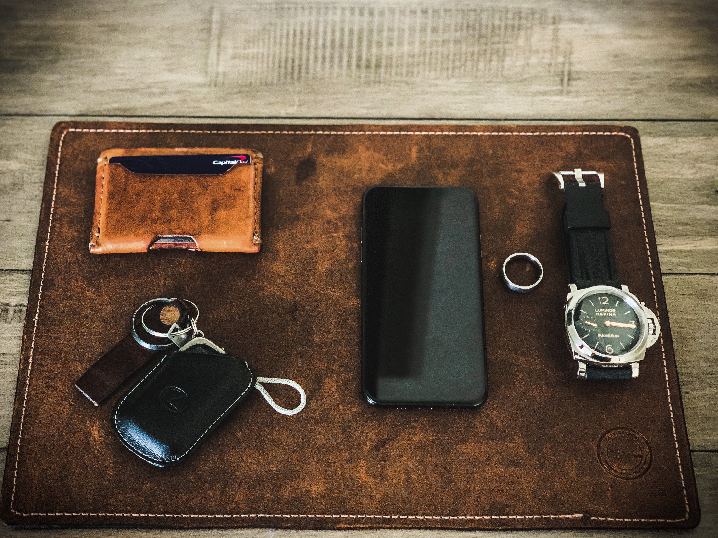Leather Valet Mat, Leather Placemat, Leather Deskmat, Watch Mat ...