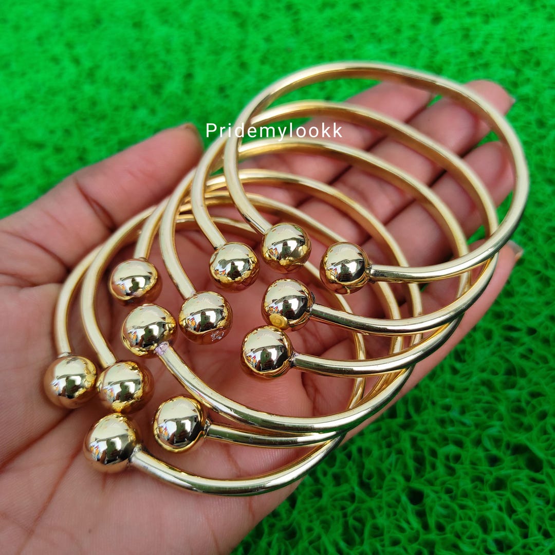 Thick West Indian Bangles, Set of 7 Bangles, Brass Bangles, Bangles ...