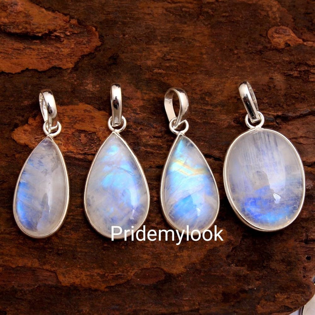 AAA Bulk Moonstone Pendants, Wholesale Moonstone Pendants, Fire ...