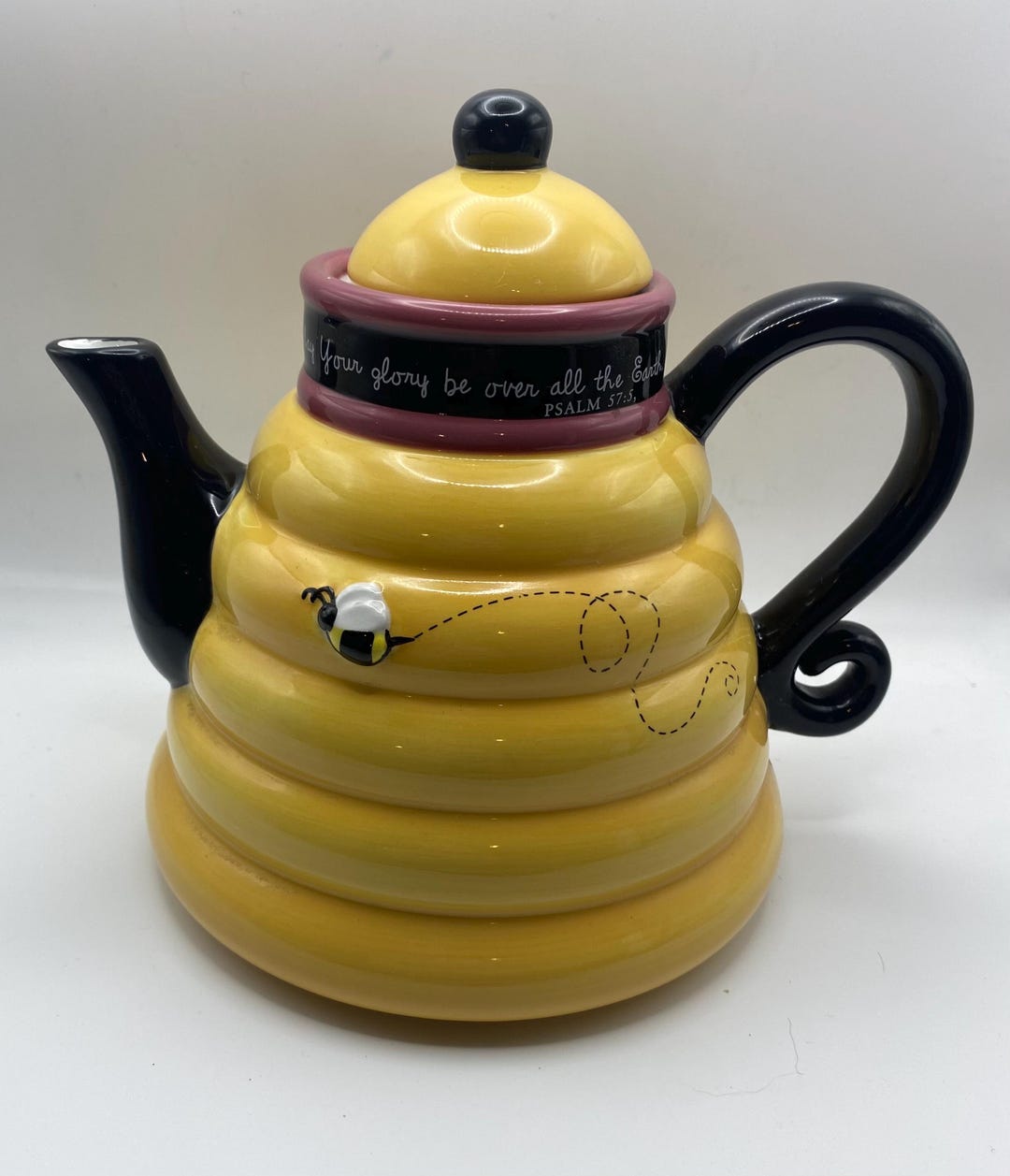Debbie Mumm Bee Hive Yellow Teapot - Etsy