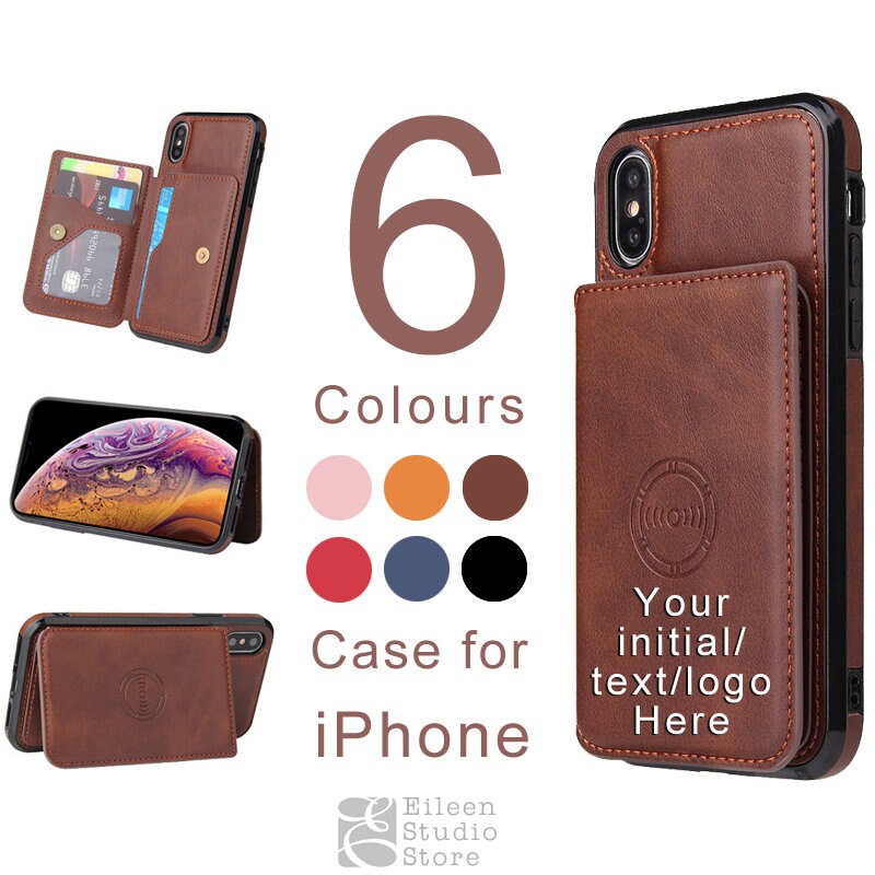 Real Leather Phone Case Wallet - Etsy